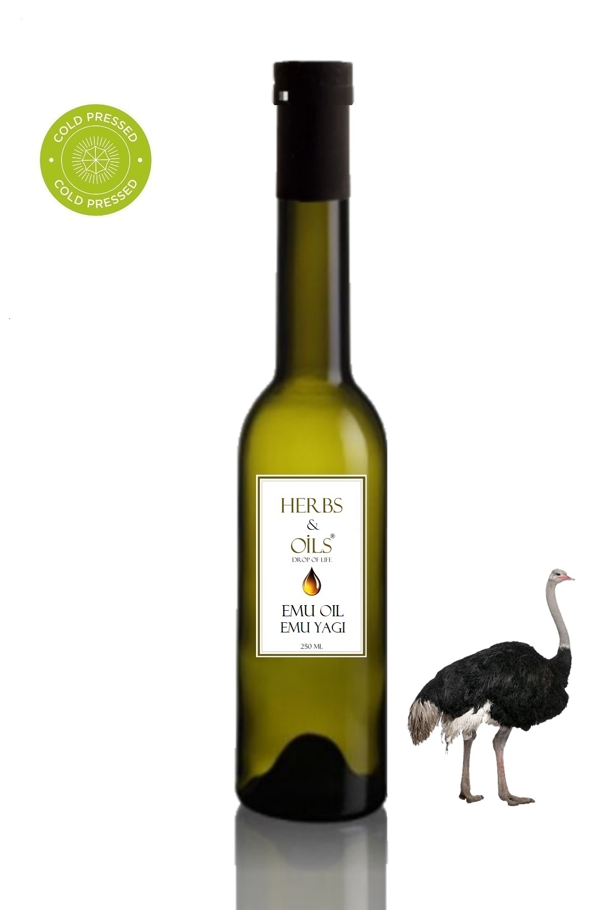Herbs & Oils Emu Oil Emu Devekuşu Yağı 250 ml – Cocos Hills