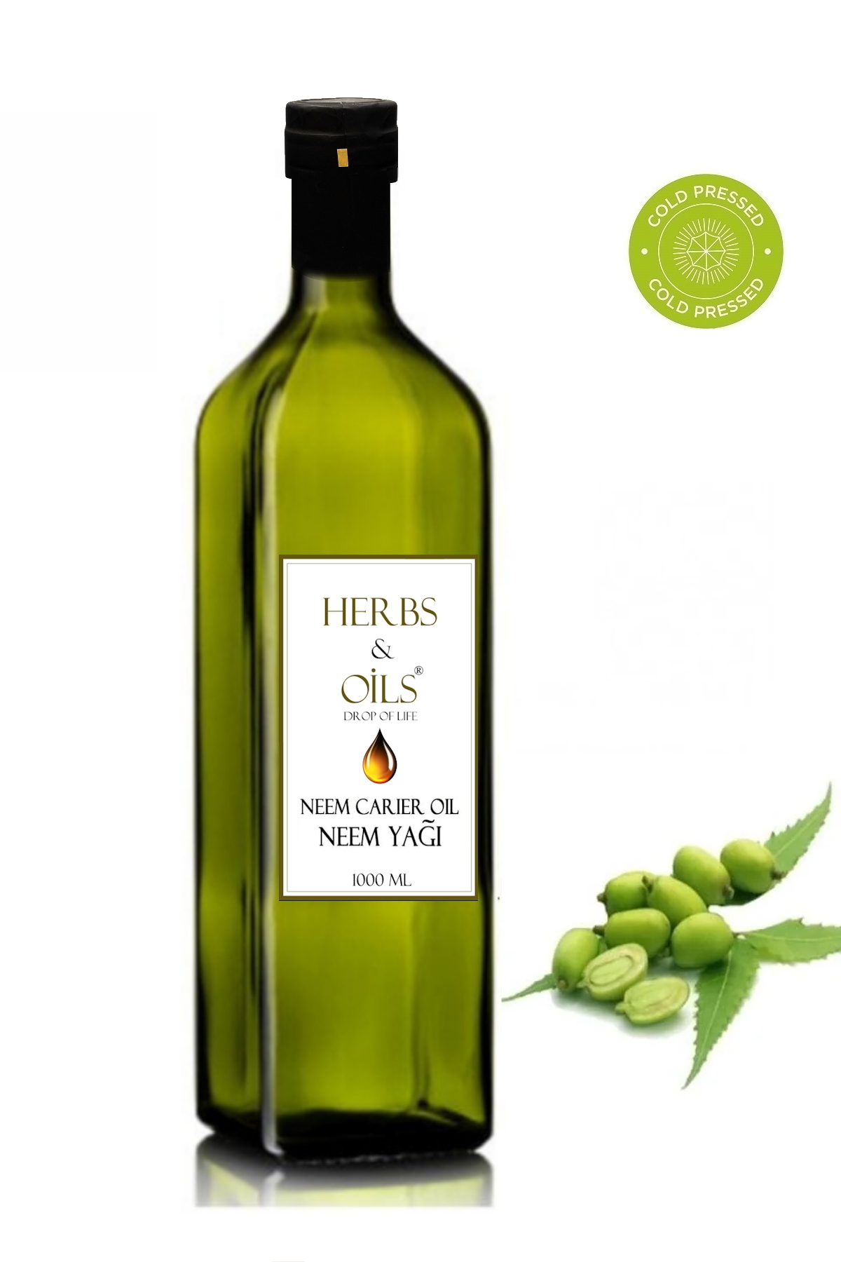 Herbs & Oils Neem Oil Neem Yağı 1000 Ml – Cocos Hills